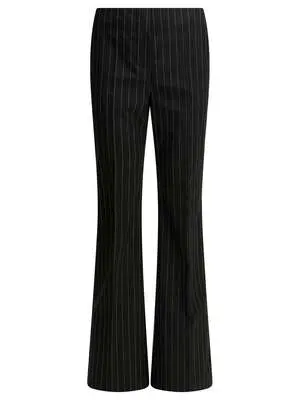 Max Mara Pinstripe Virgin Wool Trousers