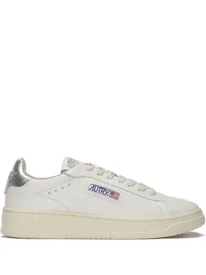 AUTRY Dallas Low Leather Sneakers - Silver