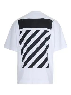 Off White Flannel Diag Skate S/s Tee White Black - White - Black