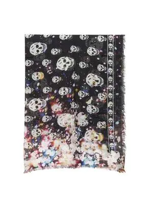 MC QUEEN Scarves & Silk Scarves - Black