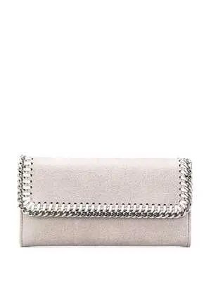 Stella McCartney Falabella Flap Wallet - Light Grey
