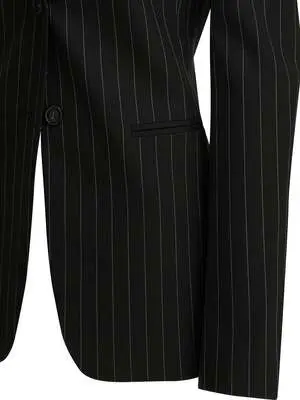 Max Mara Virgin Wool Pinstripe Blazer