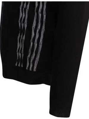 BEAMS Wool Polo Sweater - Black