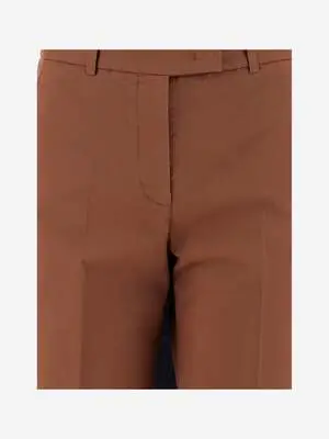 QL2 DONNA Stretch Cotton Straight Leg Pants