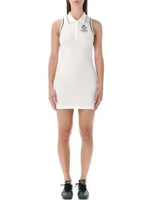 SPORTY & RICH Piqué Polo Mini Dress