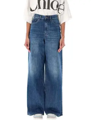 Chloé High-waisted Wide-leg Denim