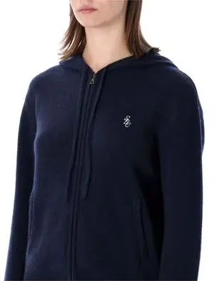 SPORTY & RICH Cashmere Zip Hoodie