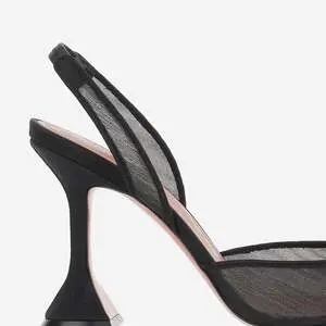 Amina Muaddi Holli Mesh Slingback