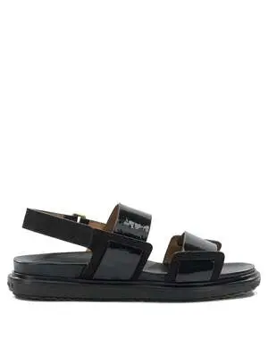 Marni Fussbett Leather Sandals - Black