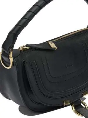 Chloé Small 'marcie' Shoulder Bag - Black