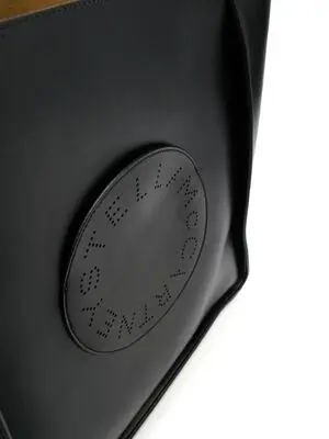 Stella McCartney Perforated Logo Tote Bag - Black