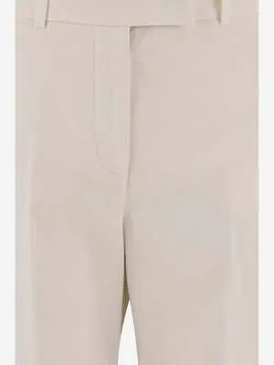 QL2 DONNA Stretch Cotton Straight Leg Pants