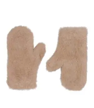 Max Mara Alpaca Cashmere Mittens - Beige
