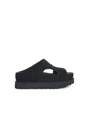 UGG Goldenstar Hi Suede Slippers - Black