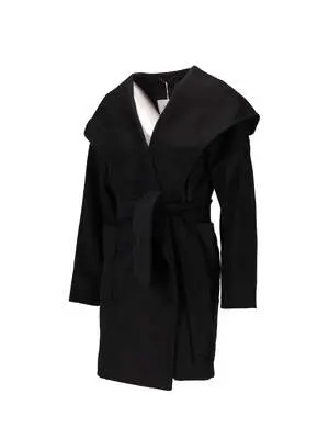Max Mara Belted Overcoat - Nero