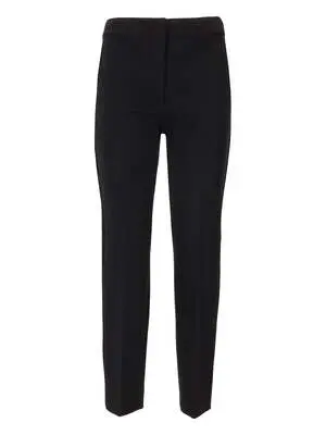 Max Mara Pantalone In Jersey - Nero
