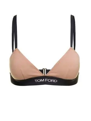 TOM FORD Bra With Logo - Nude