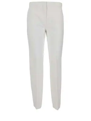 Max Mara Pantalone In Jersey - Bianco