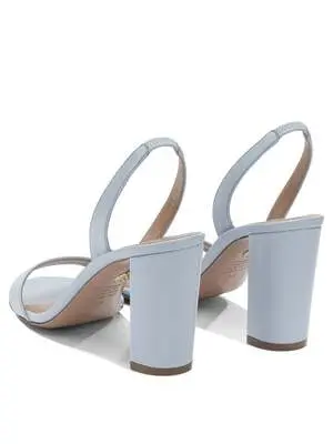 AQUAZZURA So Nude Block 85mm Heeled Sandals - Light Blue