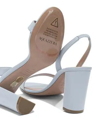 AQUAZZURA So Nude Block 85mm Heeled Sandals - Light Blue