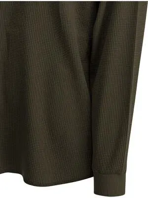 DAIWA PIER39 Textured Long Sleeve T-shirt - Brown