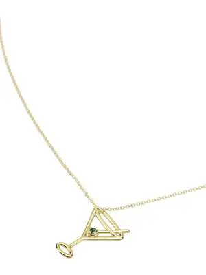 ALIITA Martini Esmeralda Necklace - Gold
