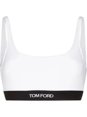 TOM FORD Logo Bralette - White