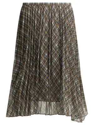 Acne Studios Plaid Pleated Skirt