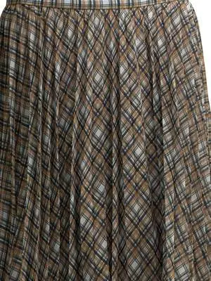 Acne Studios Plaid Pleated Skirt