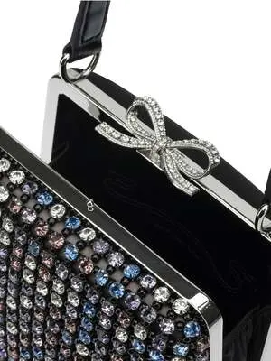 SELF-PORTRAIT Mini Multi Crystal Handbag