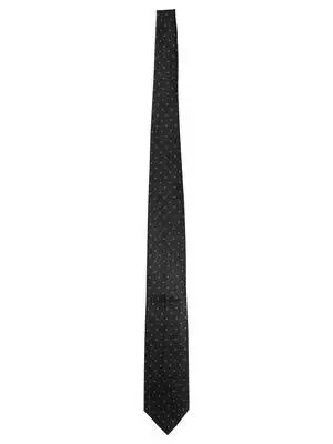 TOM FORD Polka Dot Silk Neck Tie - Black
