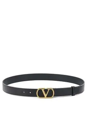 Valentino Garavani Leather Belt - Black