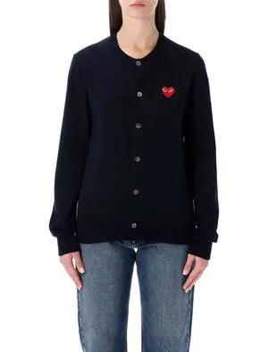 Play Comme Des Garcon Embroidered Cardigans For Women
