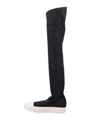 Rick Owens Over-the-knee Sneakers - Black Wax Milk