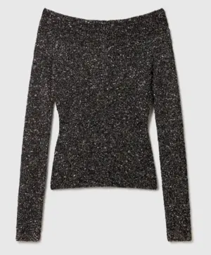Stella McCartney Soft Touch Knitted Sequins Top