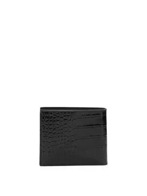 TOM FORD Crocodile Effect Bi Fold Wallet