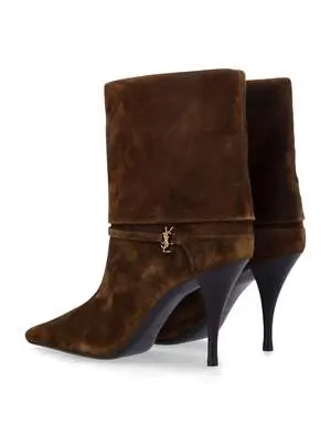 Saint Laurent Pointed Toe Heel Boots
