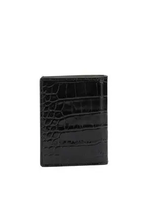 TOM FORD Crocodile Effect Folding Card Holder