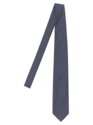 TOM FORD Jacquard Satin Neck Tie - Blue