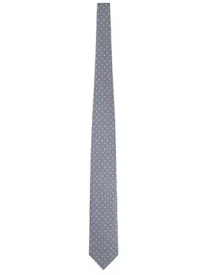 TOM FORD Printed Silk Neck Tie - Azure