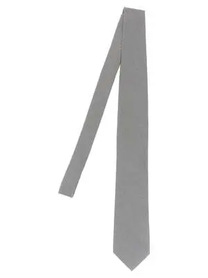 TOM FORD Jacquard Neck Tie - Silver