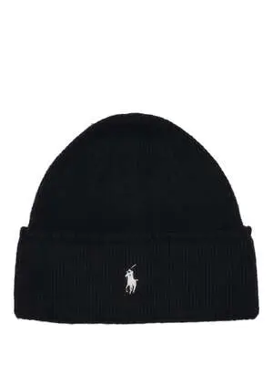Ralph Lauren Pony Beanie - Black Dust