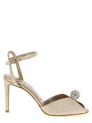 JIMMY CHOO Sacora Glitter Sandals