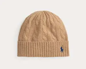 Ralph Lauren Cable-knit Beanie - Camel