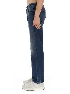 Hugo Cotton Denim Straight Jeans
