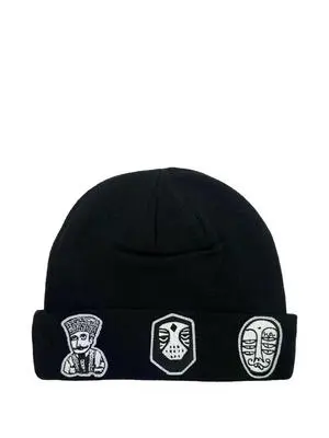 HACULLA. Embroidered Beanie - Black