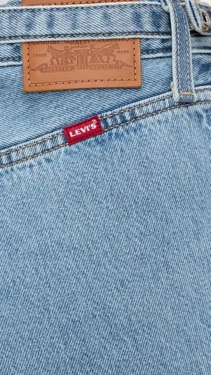 LEVI'S Ribcage Wide Leg Belted Jeans