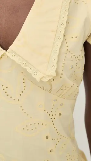BAILEY ROSE Eyelet-embellished Mini Dress