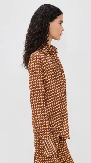 BANANHOT Bowie Geometric Print Shirt