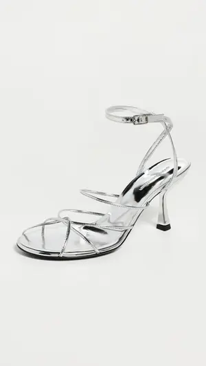 Christopher Esber Blaze Metallic Heels - Mirror